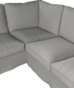 Potah na pohovku IKEA  Ektorp rohová barva šedá látka pletený vzor