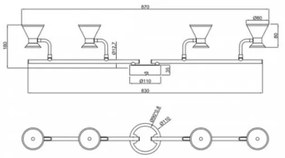 Trio - LED Bodové svítidlo DUKE 4xLED/4,3W/230V