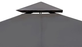 Altán se střechou 3 x 3 m tmavě šedý - Default Title