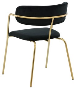 Jídelní židle Arrow, 2ks, černá, S58xD61xV79