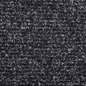 Schodové rohože samolepicí 10 ks 65 x 21 x 4 cm tmavě šedé, půlkulaté, velké 149701