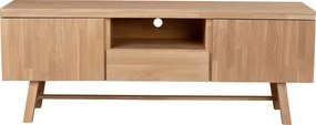 ROWICO Dřevěný TV stolek BROOKLYN 160x60 cm světlý dub 108597