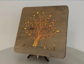 Li-Go "Ořešák" lampa 31x31 cm provedení povrchu: černá s patinou