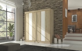 ADRK Furniture Posuvná skříň s lacobelem KAREN 200 ADRK-SW-KAR-SWL-200