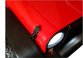LEAN CARS Elektrické autíčko Jeep HP012 červené