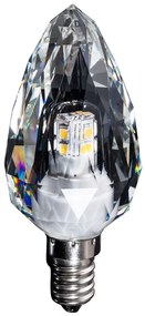 Dekorační LED žárovka E14 neutrální 4000k 4w 500 lm crystal svíčka