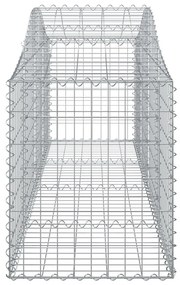 Klenuté gabionové koše 25 ks 200x50x60/80 cm pozinkované železo,  3145614