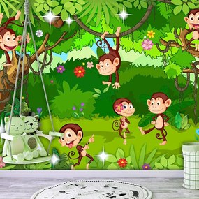Fototapeta - Opičí triky pro děti  + zdarma lepidlo