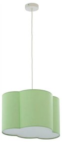 TK Lighting Lustr na lanku CLOUD 1xE27/25W/230V zelená 6076
