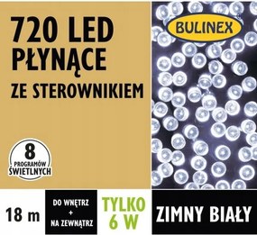 Vánoční Vánoční osvětlení na stromeček 720 Led venkovní studené bílé 18 m IP44