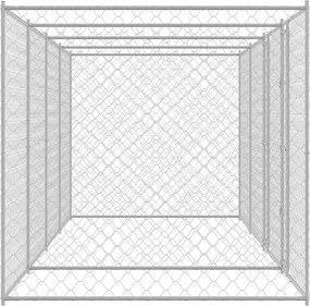 Klec pro psa Stříbrná 600 x 200 x 200 cm Pozinkovaná ocel 3368312