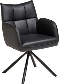 XXXLutz ŽIDLE S PODRUČKAMI, černá Livetastic - Jídelní židle - 002910004901
