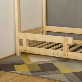 MAXIDO Dětská postel domeček Snílek s přistýlkou 180x80 přírodní