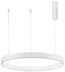 LED lustr Motif 80 bílé stmívatelné