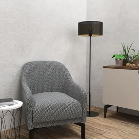 Stojací lampa LOFT SHADE 1xE27/60W/230V černá/zlatá