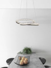 LED lustr Ginevra 48 černé