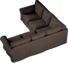 Potah na pohovku IKEA  Ektorp rohová barva hnědá látka pletený vzor
