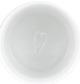 räder Servírovací sada Heart, bílá barva, dřevo, porcelán