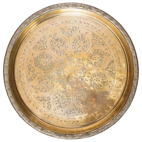 Marocký zlato-stříbrný podnos Assa 45cm