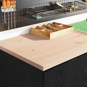 Garážové skříně 2 ks černé kompozitní dřevo 3328306