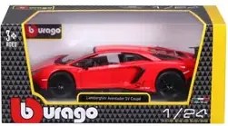 Bburago Plus Lamborghini Aventador LP 750-4 SV Red / měřítko 1:24