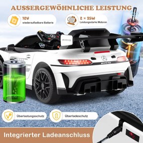 Costway Licencovaný osobní automobil Mercedes-AMG GT3Dětské autíčko na dálkové
