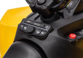 LEAN CARS Čtyřkolka na akumulátor DK-CA002 4x4 12 V 10 Ah, žlutá