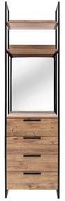 Kalune design Otevřená šatní skříň s šuplíky DYNAMIC 225x192 cm