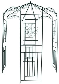 vidaXL Marketos Zahradní oblouk 250 cm tmavě zelený