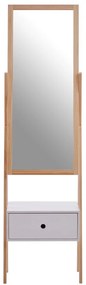 Stojací zrcadlo s dřevěným rámem 45x160 cm Rostok – Premier Housewares