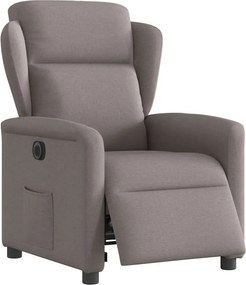 Elektrické polohovací křeslo taupe textil 3303121