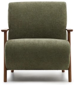 Zelené žinylkové křeslo Meghan – Kave Home