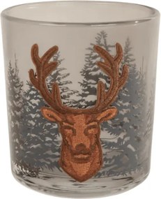 Svícen na čajové svíčky FOREST DEER 8 cm