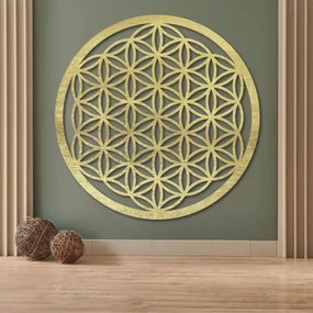 Dřevěná dekorace Květ života - posvátná geometrie a mandala na zeď | SENTOP PR0168-akcia20