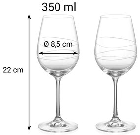 Sklenice na víno UNO VINO Vista 350 ml, 2 ks