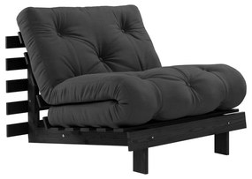 Tmavě šedé křeslo Roots Black Night – Karup Design