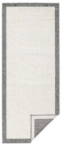 Šedo-krémový venkovní koberec NORTHRUGS Panama, 80 x 250 cm