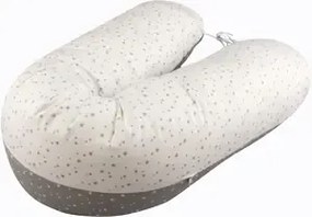 Bomimi ADOS kojící polštář 150x30, HVĚZDIČKY bílá/šedá