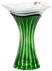 Váza Dune, barva zelená, výška 250 mm