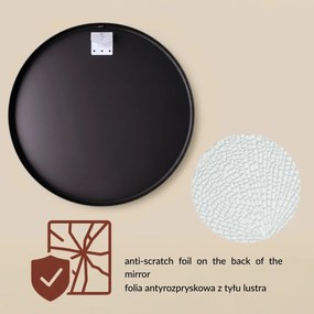 Kulaté nástěnné zrcadlo LØOP, Ø 60 cm