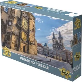 PRIME 3D Puzzle Staroměstský orloj Praha 3D / 500 dílků / 61 × 46 cm