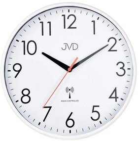 JVD Nástěnné přehledné rádiem řízené hodiny s plynulým chodem JVD RH502.3