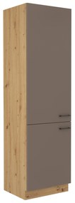 Potravinová kuchyňská skříňka Barb 60 DK-210 2F (dub artisan + truflová). 1044948