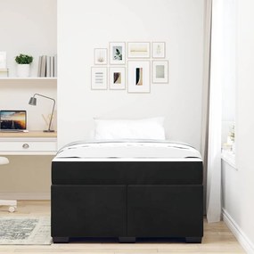 Rám postele s matrací Černá 120 x 190 cm textil 3399280