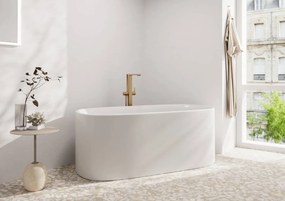 Hansgrohe Tecturis E, páková vanová volně stojící baterie na podlahu, kartáčovaný bronz, HAN-73445140