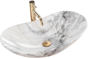 Rea Royal 60 umyvadlo, 62 x 36 cm, napodobenina kamene Granit, REA-U8596