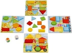 GOKI Vkládací hra s kostkami Geometrické tvary / od 2 let