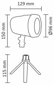 LED Venkovní laserový projektor LED/5W/230V IP44