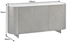 Designová komoda Wilhelmina 150 cm bronzová