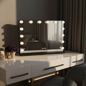 Rea Rea, Zrcadlo LED HOLLYWOOD Black, HOM-12011